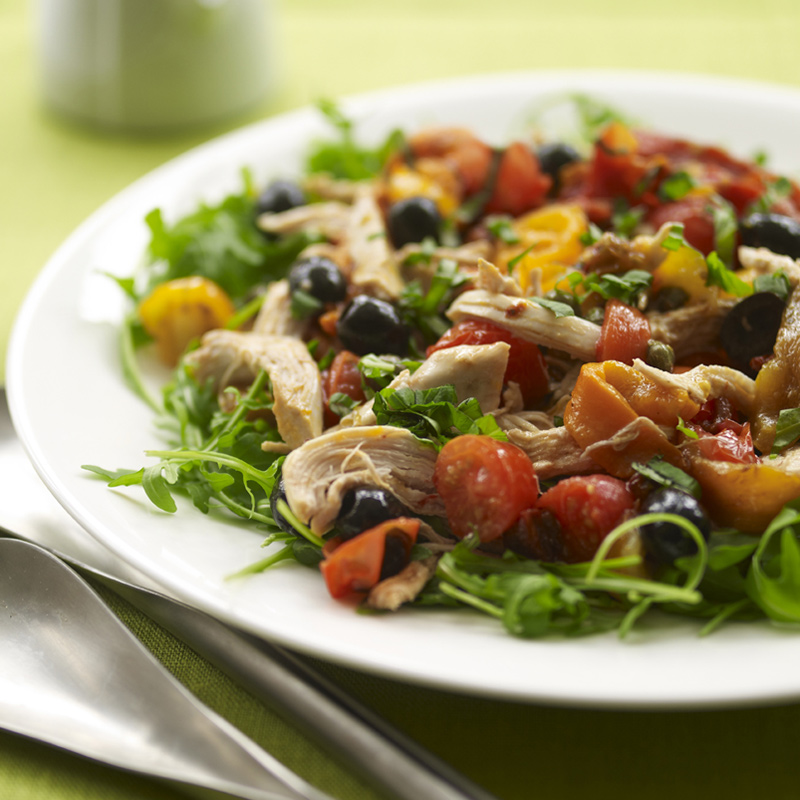 Italian Chicken Salad with High Five Sweet and Spicy Dressing - The ...